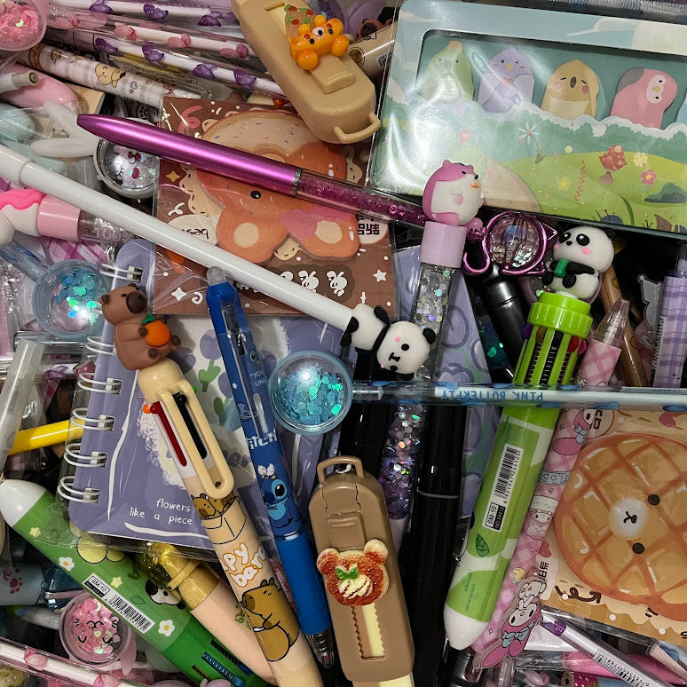 Kawaii Cute Stationery Mystery Scoop | Random Stationery Bundle, Pens ...